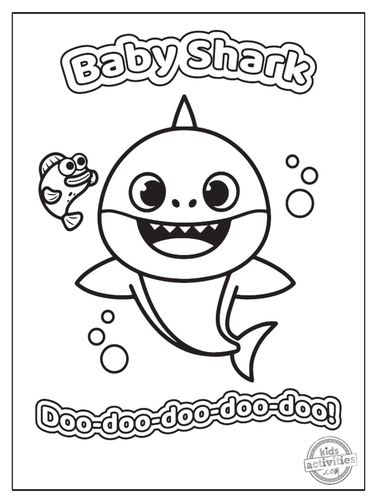 Baby Shark Coloring Pages | PDF