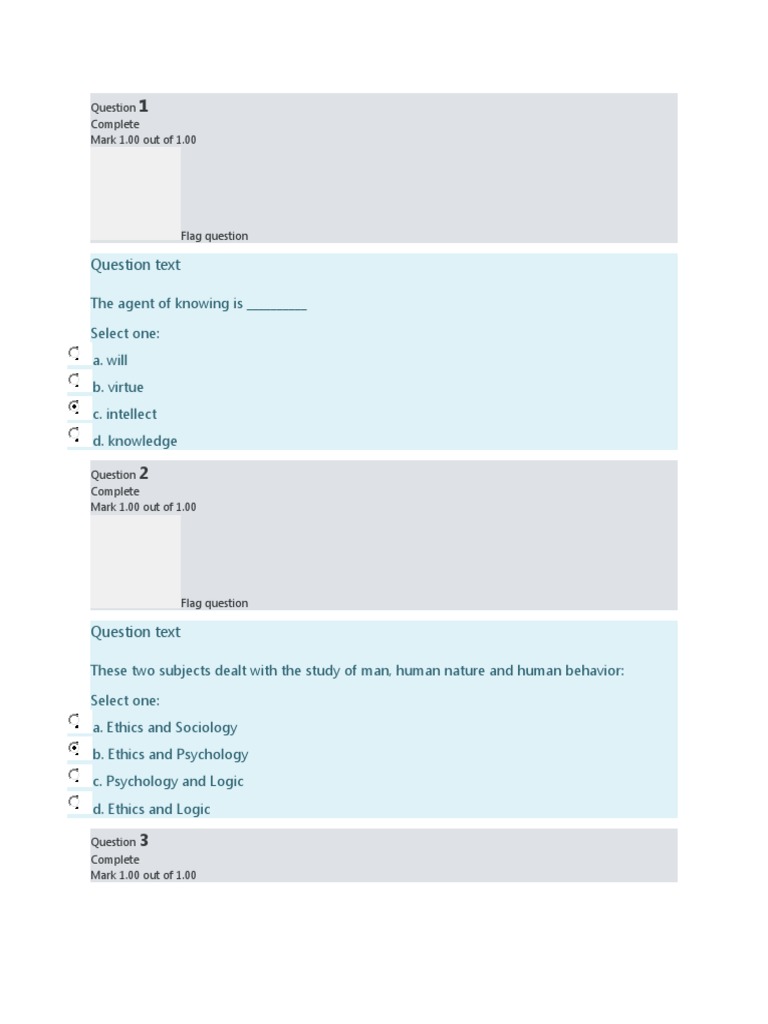 Ethics Prelim Exam | Download Free PDF | Morality | Reason