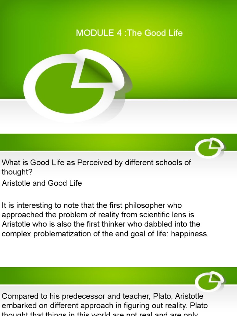 Perspectives on the Good Life | PDF | Aristotle | Hedonism