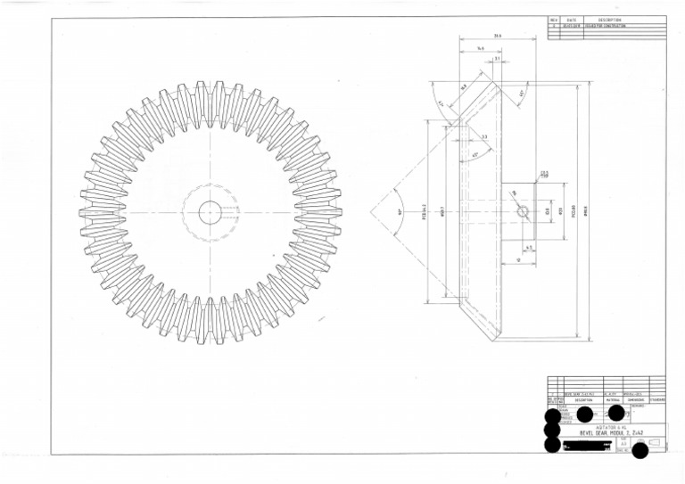 Sketch Gambar Bevel Gear | PDF