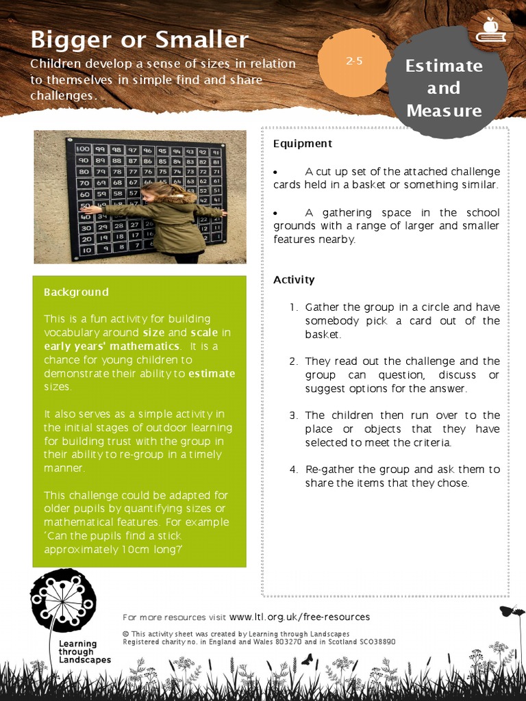 Lesson Idea Bigger or Smaller | Download Free PDF | Cognition