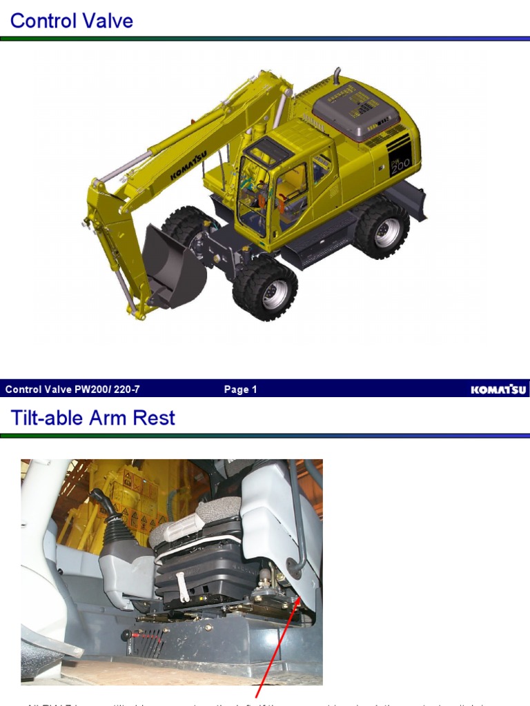 Control Valve Overview for PW200/220-7 | PDF | Valve | Pump