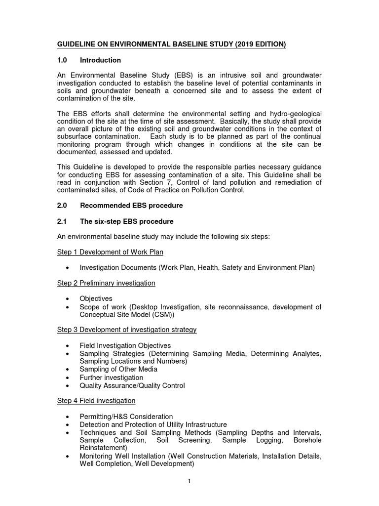 JTC EBS Guidelines (2019) | Download Free PDF | Environmental ...