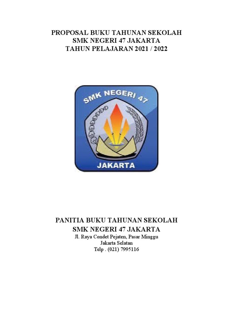 Proposal Buku Tahunan Sekolah | PDF