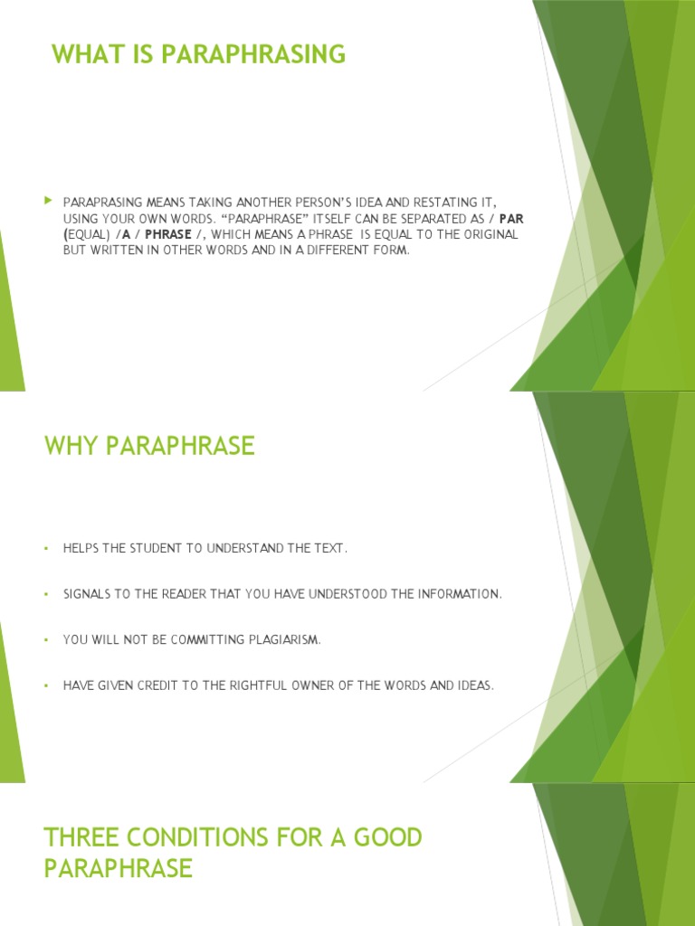 Chapter 4 - Paraphrasing | PDF | Latin | Phrase