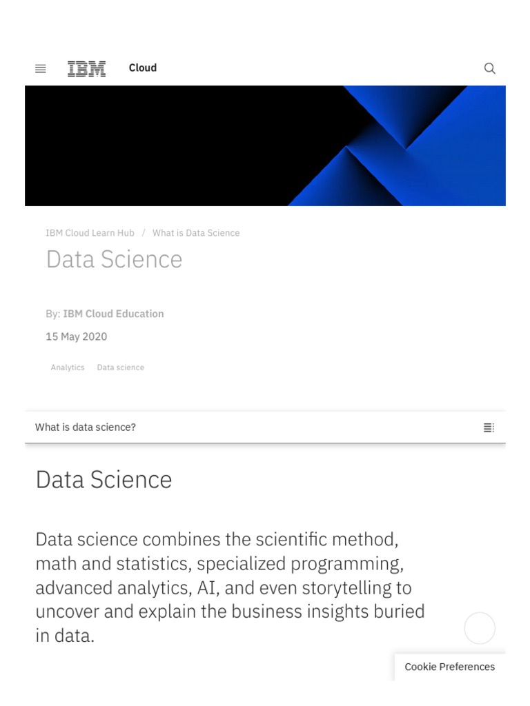 What Is Data Science - IBM | PDF | Data Science | Analytics