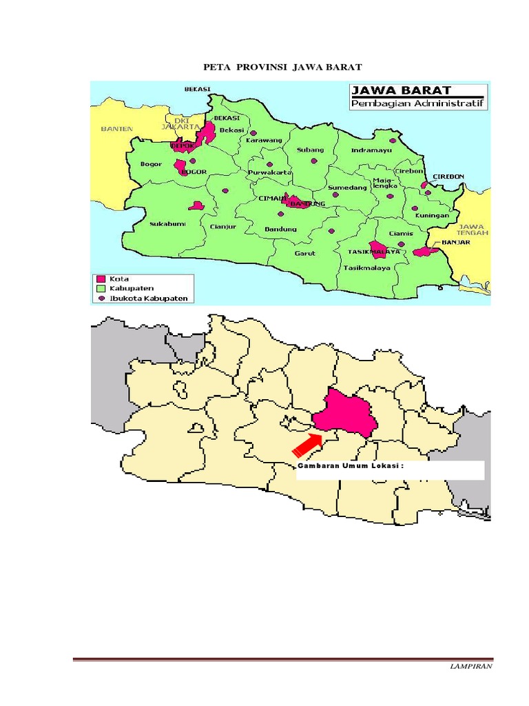 Peta Provinsi Jawa Barat | PDF