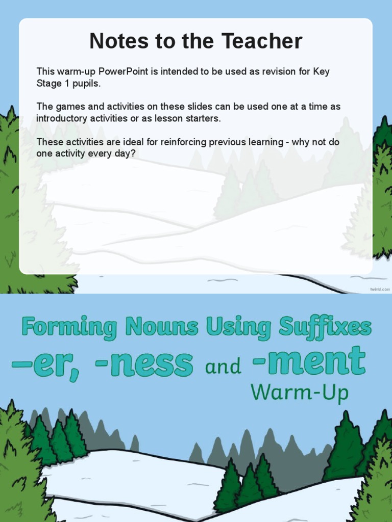 Key Stage 1 Suffix Activities | PDF | Grammar | Linguistics