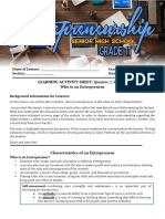 Detailed Lesson Plan in Entrepreneurship I. Objectives: A Business That ...