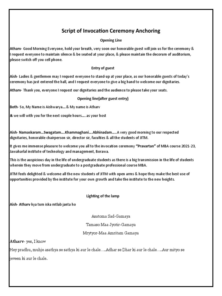 Anchoring Script | PDF