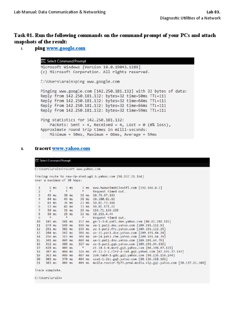 DCN Lab 03 | PDF | Domain Name System | Telecommunications