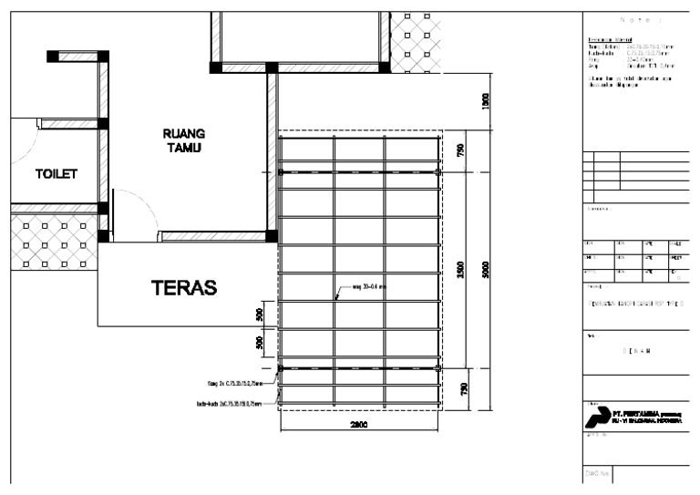Denah Carport Type D | PDF
