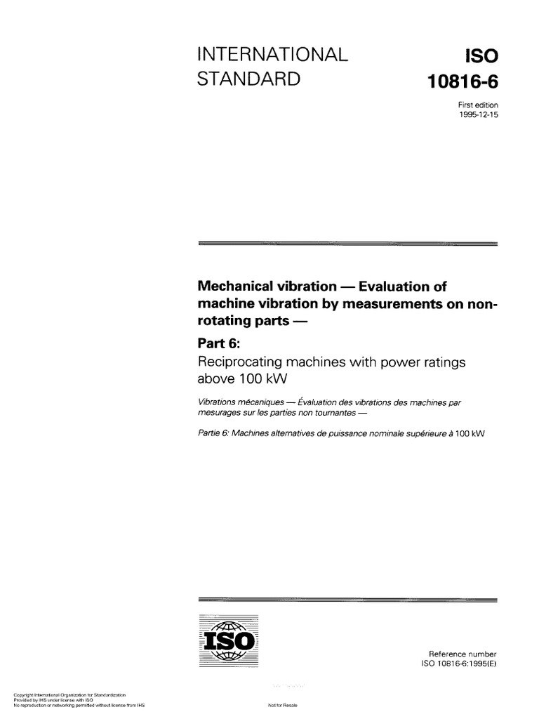 Iso - 10816 6 1995 | PDF