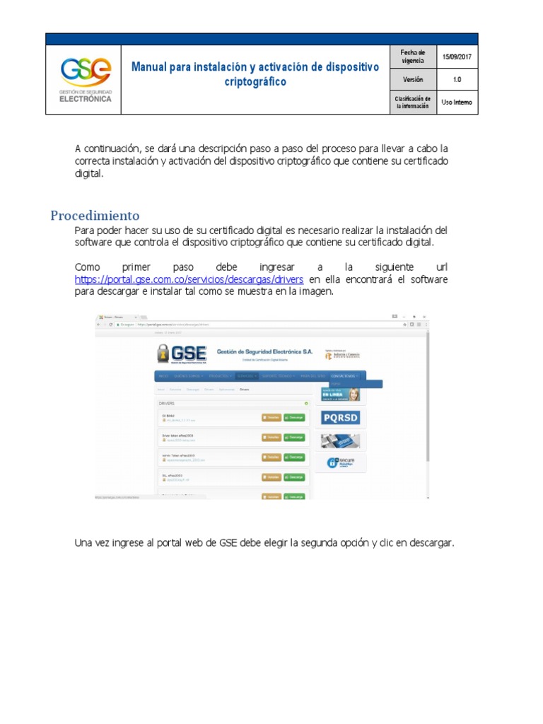 Guia de Instalacion Driver Token Epass 2003 | PDF | Software | Ventana ...