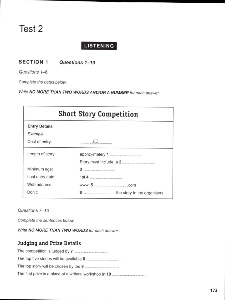 OCG Test 2 Listening | PDF
