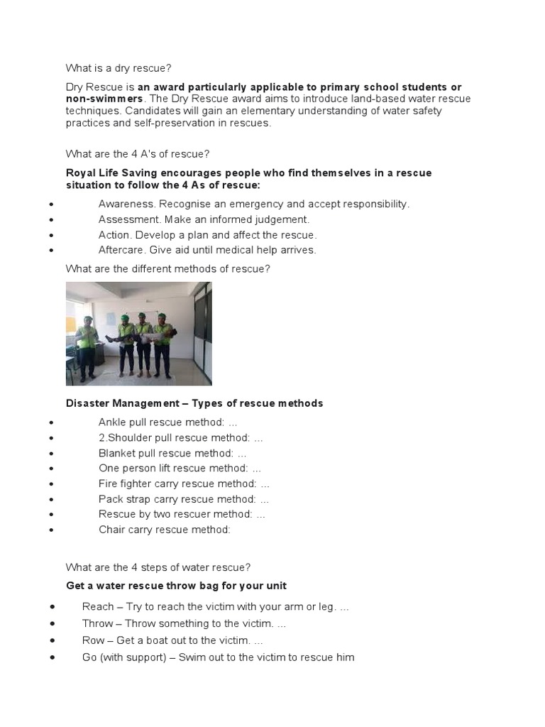 Land and Water Rescue Techniques: A Guide to Effective Rescue Methods ...