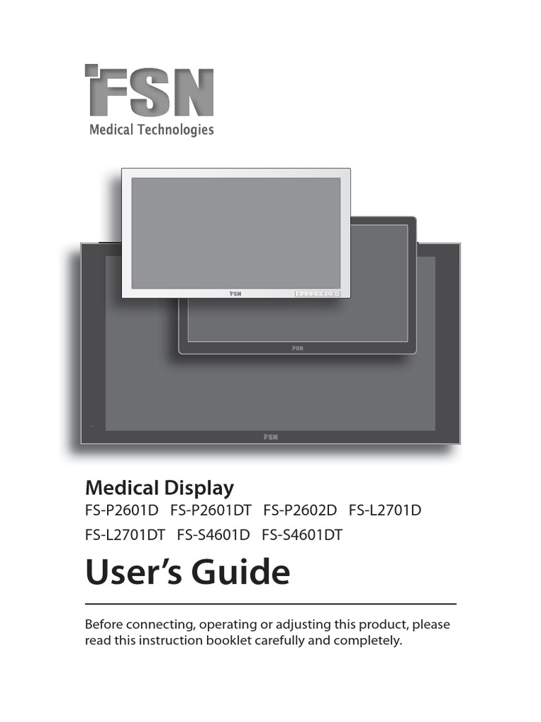 FSN Monitor - FS-P2601D-User-Guide | PDF | Ac Power Plugs And Sockets ...