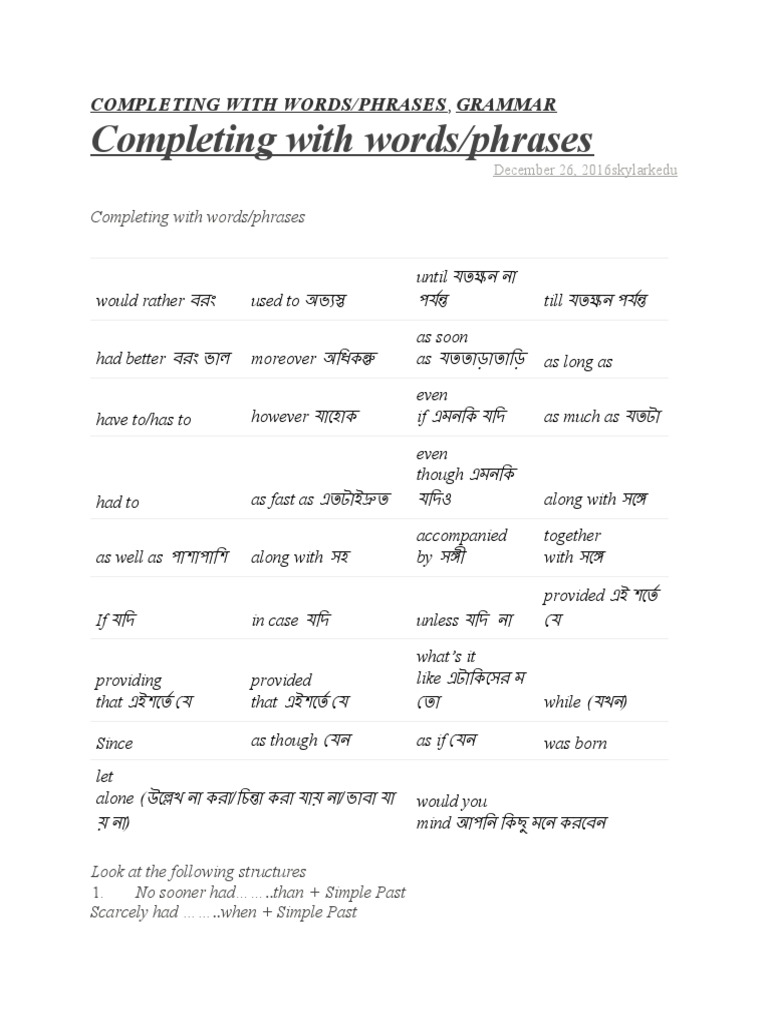 Grammar Structures & Usage Guide | PDF