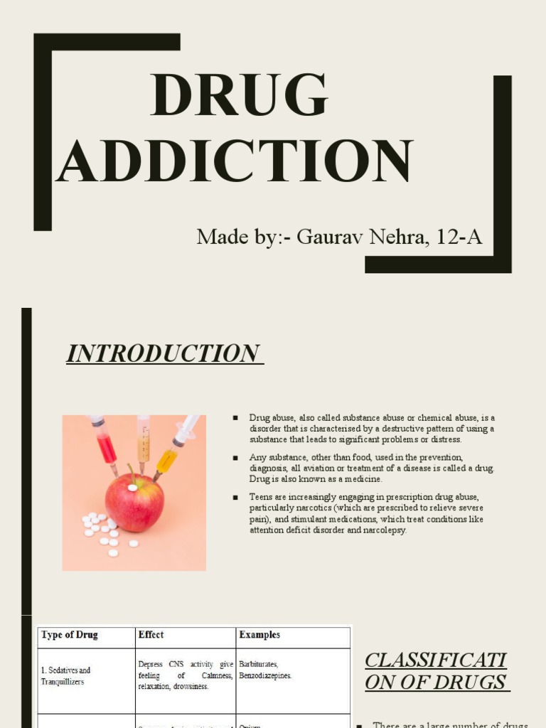 BIO PROJECT For Class 12 On Drug Addiction | PDF | Heroin | Alcoholism
