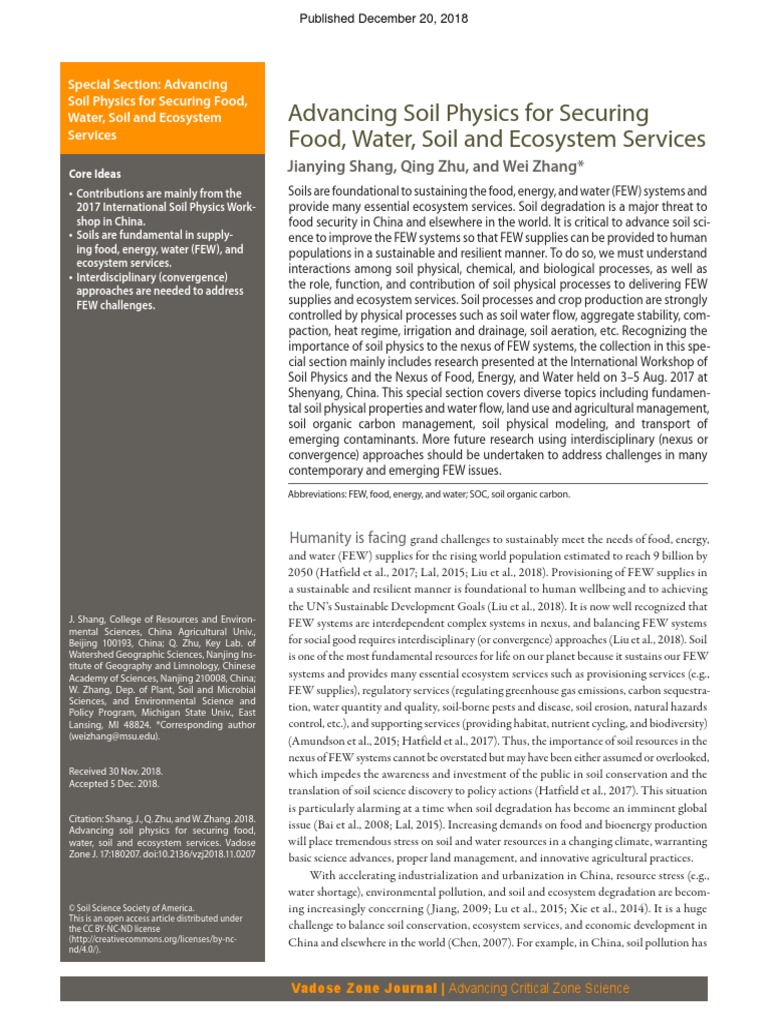 Soil Physics | PDF | Soil | Agriculture