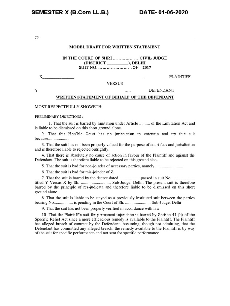 How To Make A Written Statement | PDF | Lawsuit | Legal Remedy