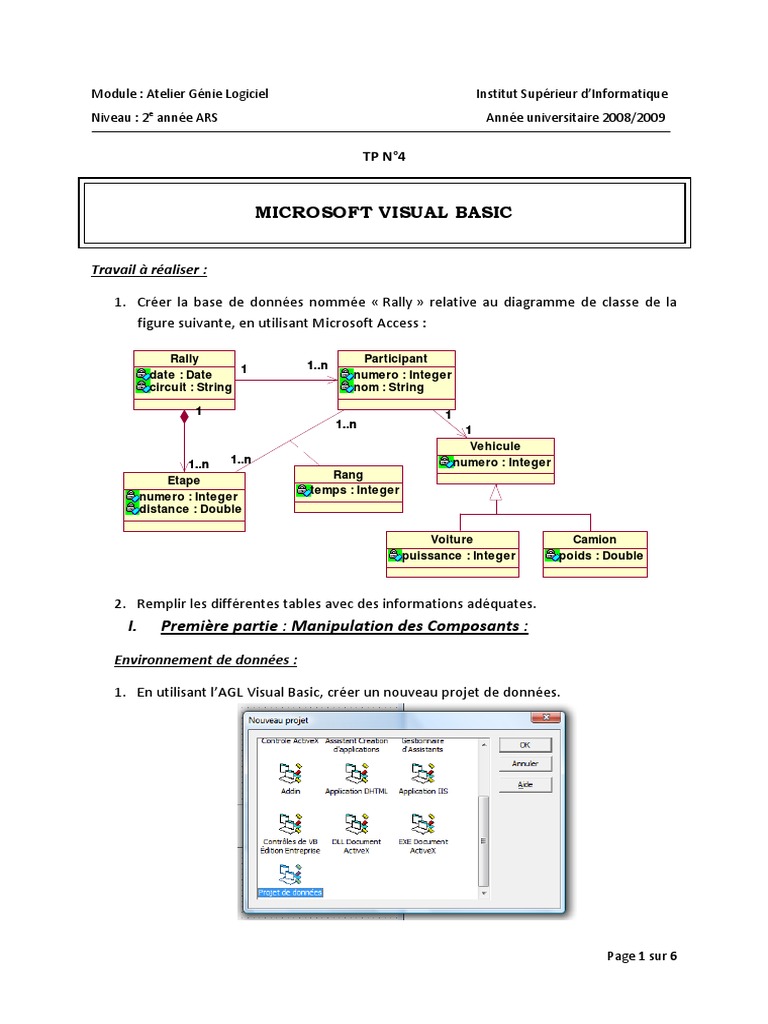 Microsoft Visual Basic: Première Partie: Manipulation Des Composants ...