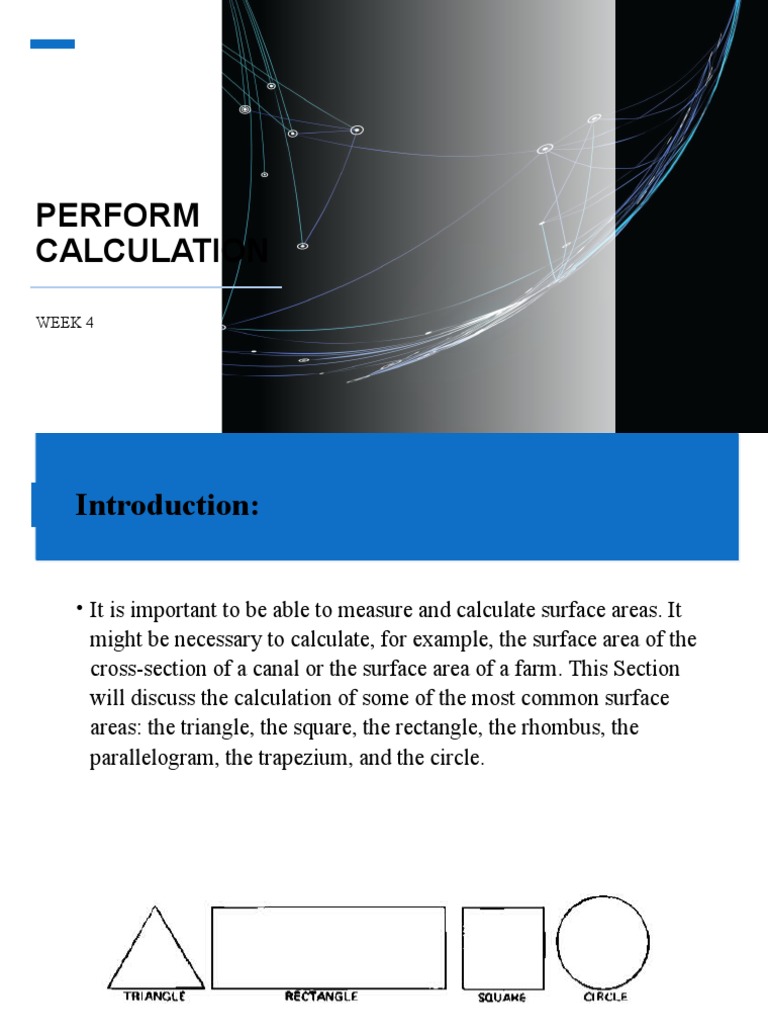 Perform Calculation | PDF | Area | Rectangle