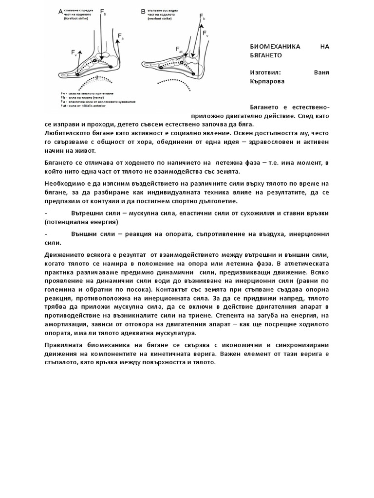 Running Biomechanics | PDF