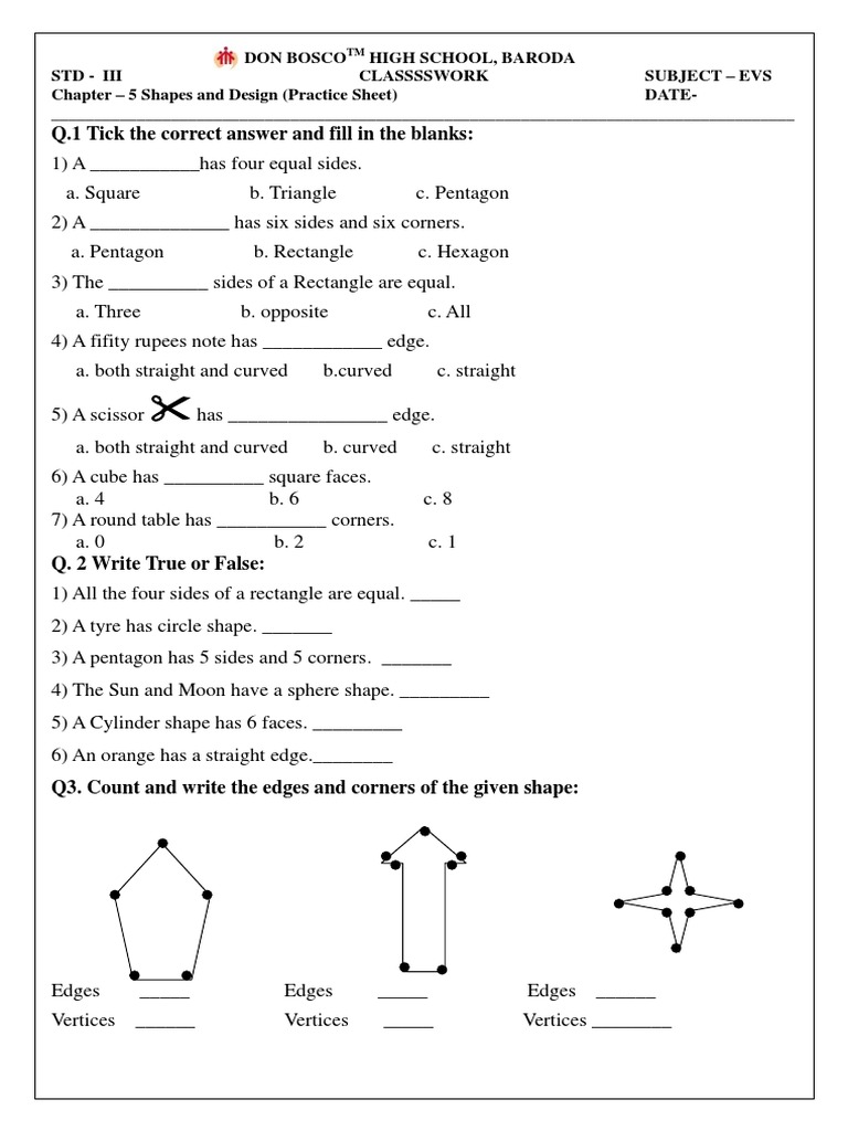 Maths Ls 5 Shapes and Designs | PDF | Sports & Recreation