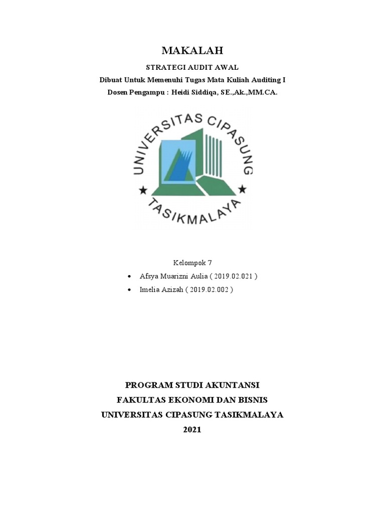 Strategi Audit Awal untuk Auditor | PDF | Karier & Perkembangan