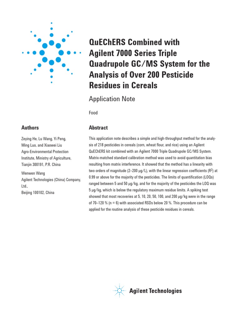 CGMS Tripo Quadrupolo | PDF | Gas Chromatography–Mass Spectrometry | Detection Limit