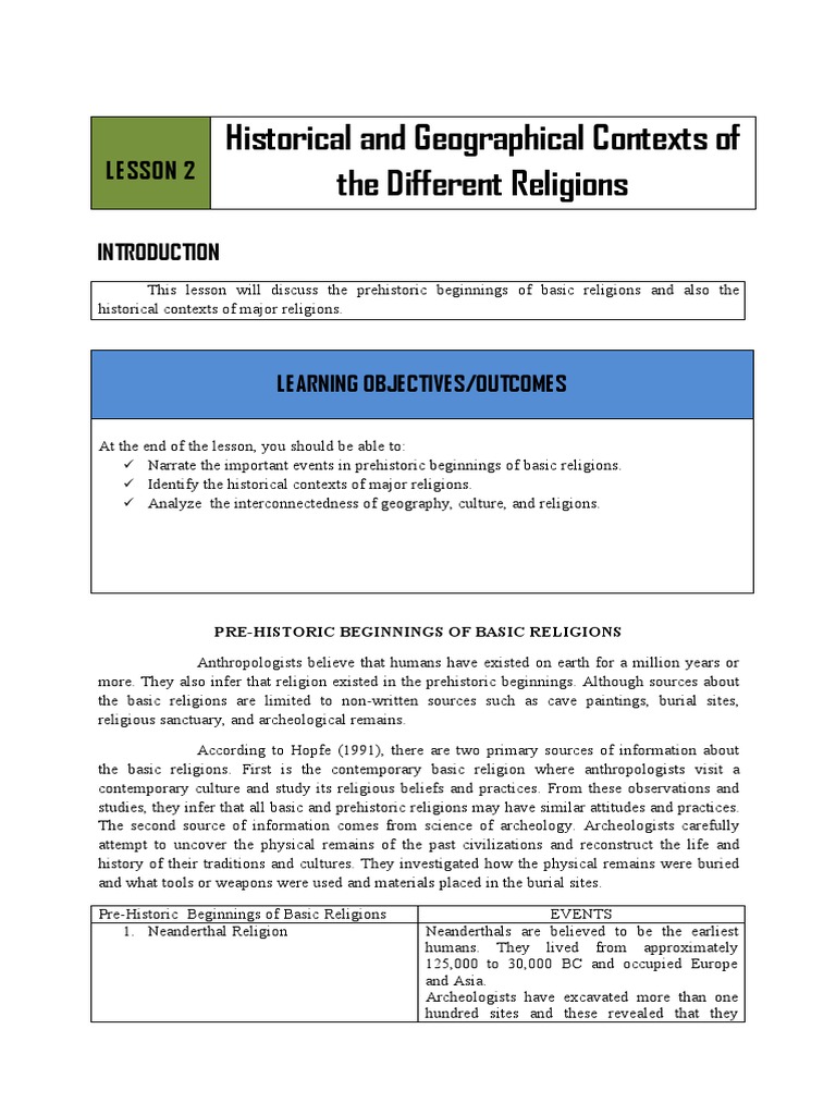 2nd Chapter World Religion Module | PDF | Abrahamic Religions | East ...