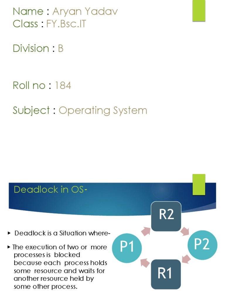 Deadlock Conditions in Operating Systems | PDF | Technology & Engineering