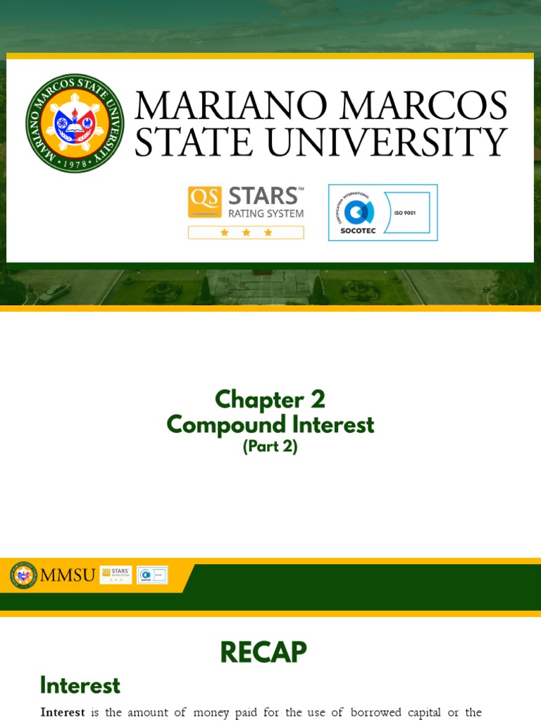 Chapter 2 Compound Interest | PDF | Interest | Compound Interest