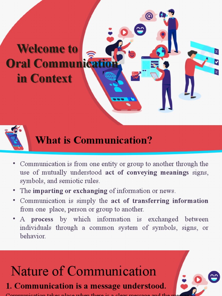 Oral Communication Essentials | PDF | Communication | Information