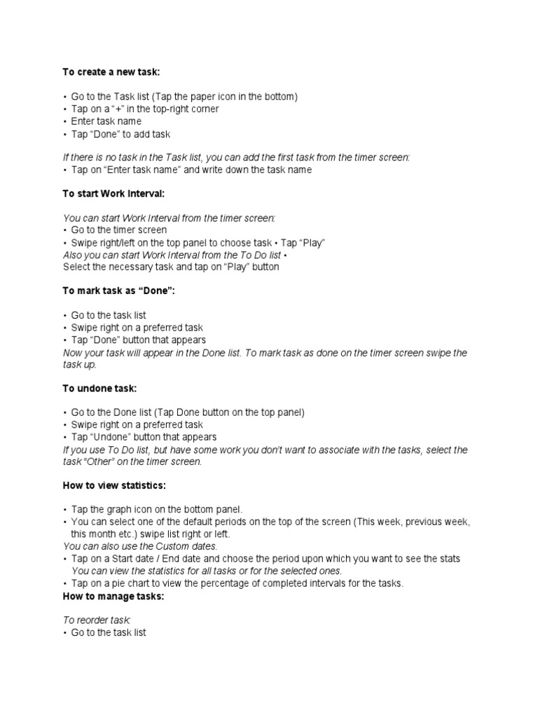 Be Focused Pro Manual | PDF | Ios | Apple Inc.