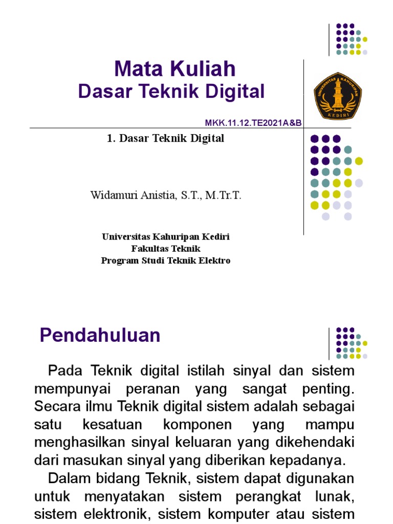 M.1 Dasar Teknik Digital | PDF