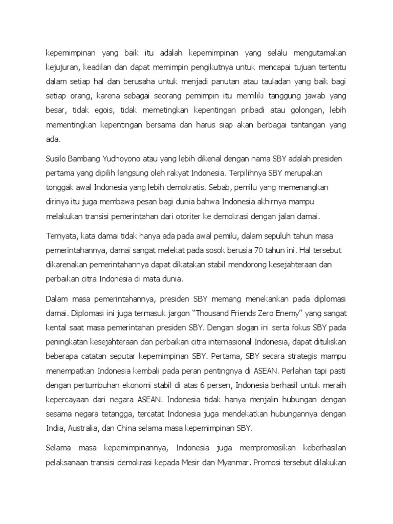 Kepemimpinan Sby | PDF