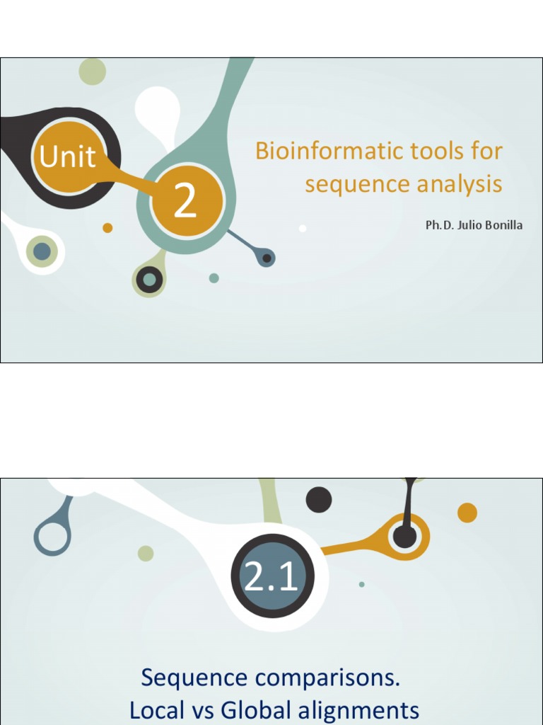 Unit 2.1 | PDF | Sequence Alignment | Life Sciences
