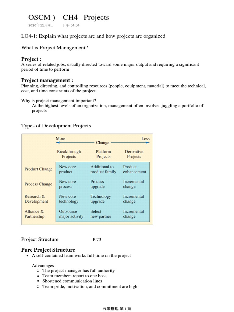 OSCM) CH4 Projects | PDF | Systems Science | Business