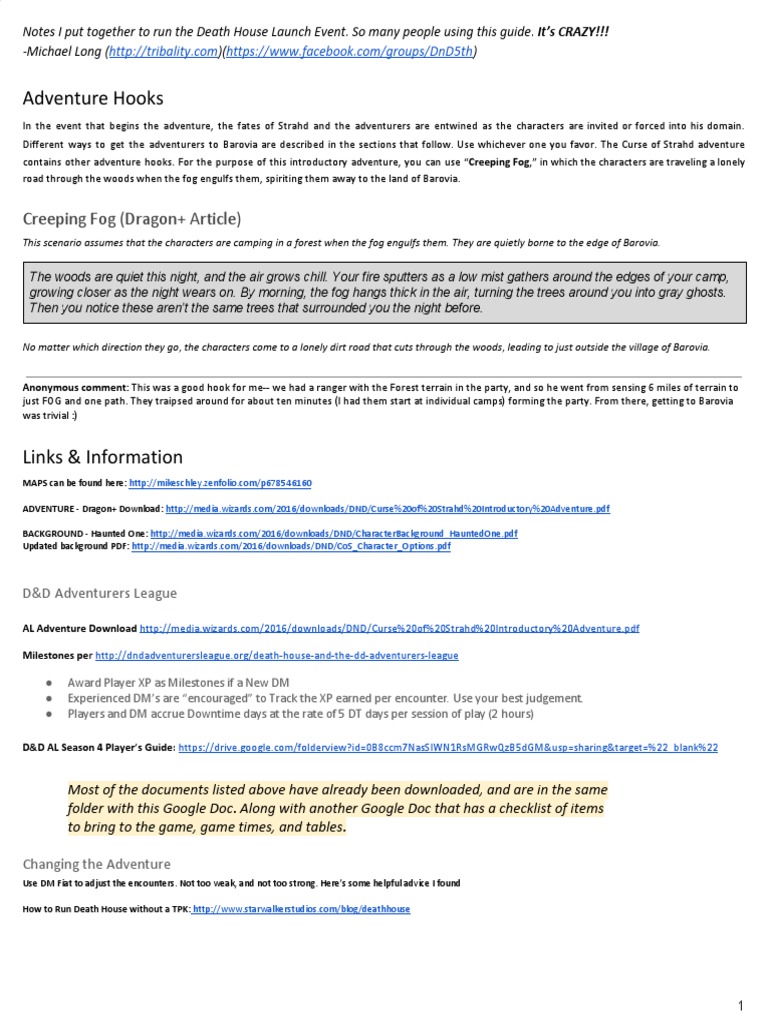 Guiding Adventurers into the Fog: An Event Planning Guide for Running ...