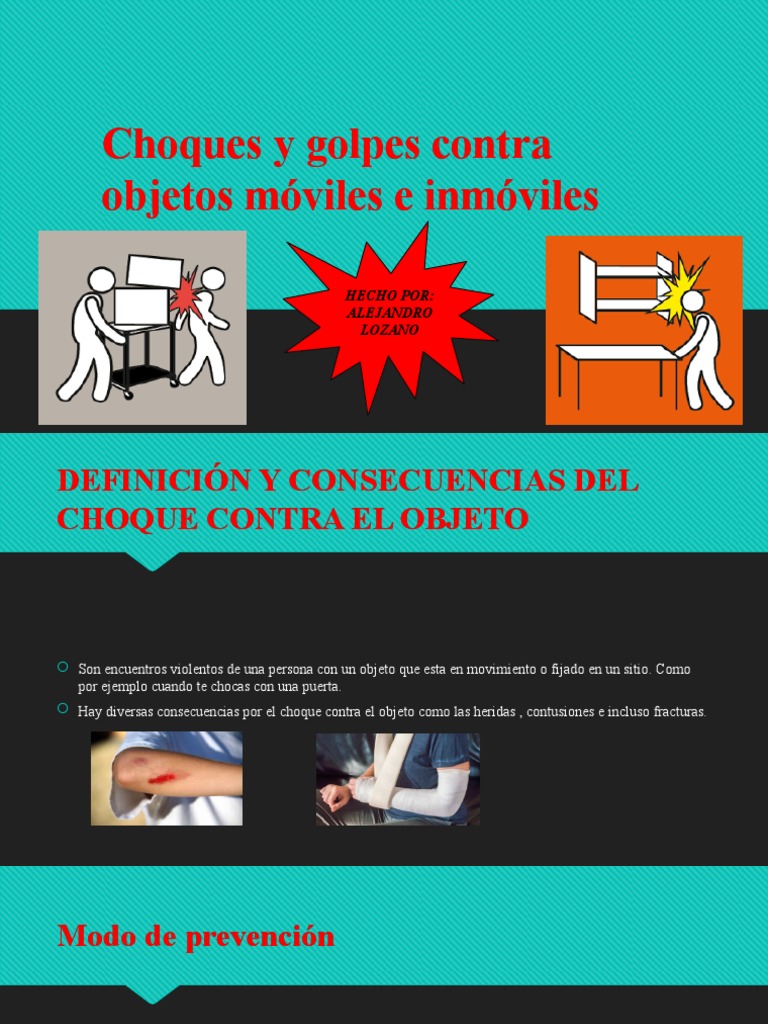 Choques y Golpes Contra Objetos Móviles e Inmóviles | PDF