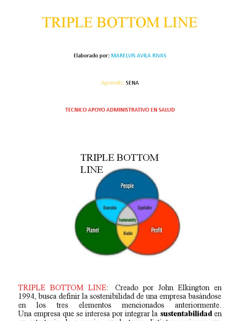 Triple Bottom Line | PDF | Sustentabilidad | Economias