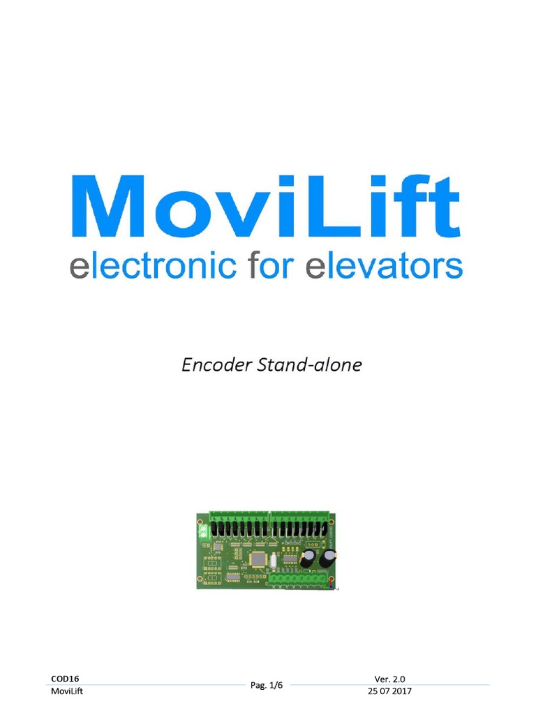 Movilift Encoder Stand Alone Eng Ver. 2.0 | PDF | Computing ...