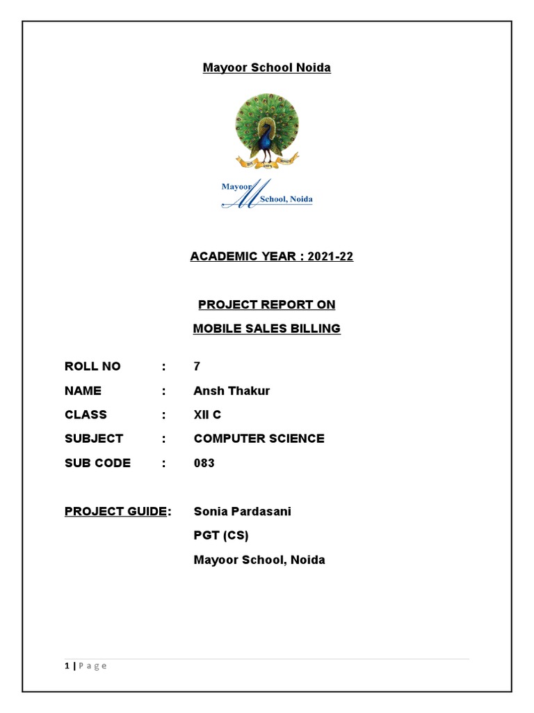 Sales Management System | PDF | Databases | System