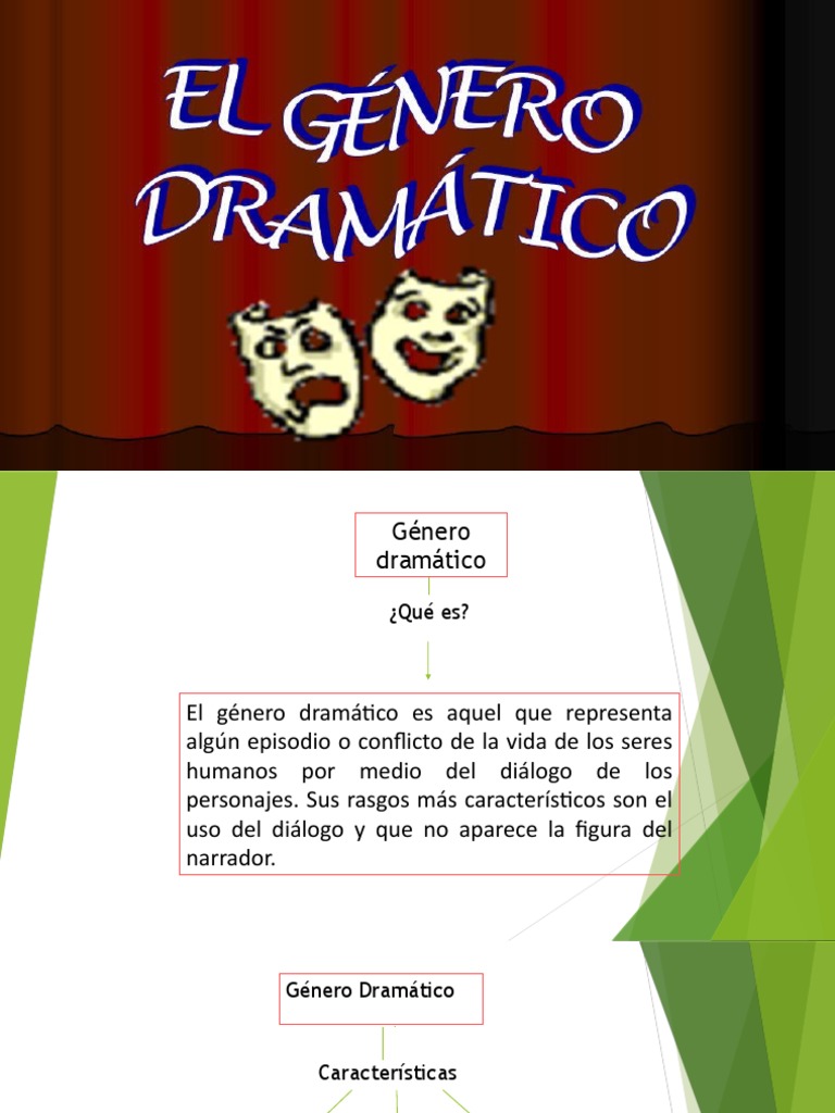 Género Drámatico PPT 5to | PDF | Teatro | Comedia