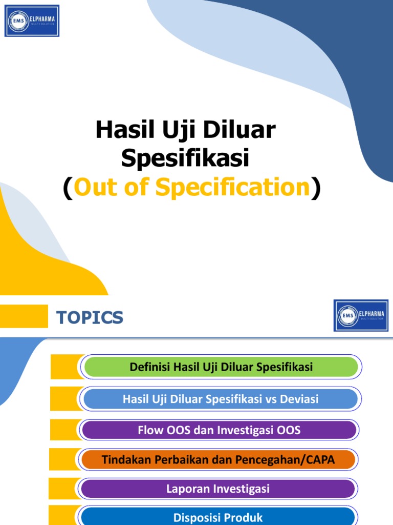 Investigasi Hasil Uji OOS di Farmasi | PDF
