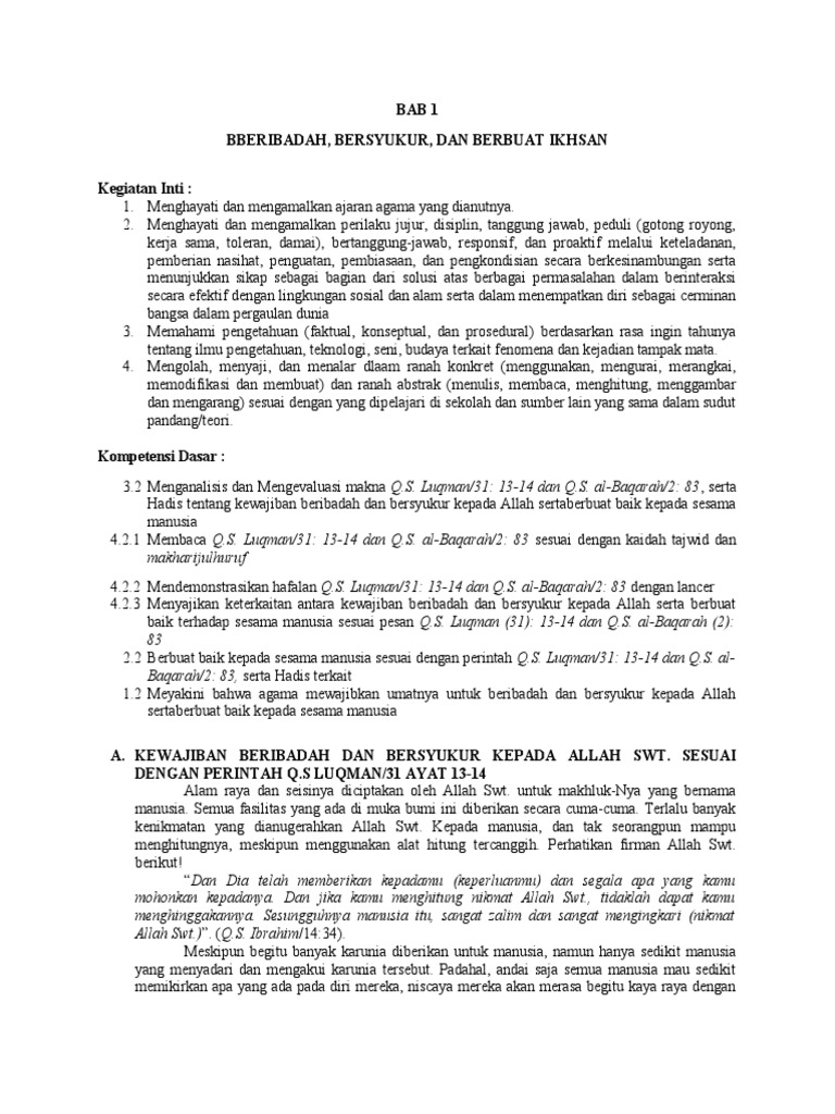 Materi Semester 2 Mudul Pai | PDF