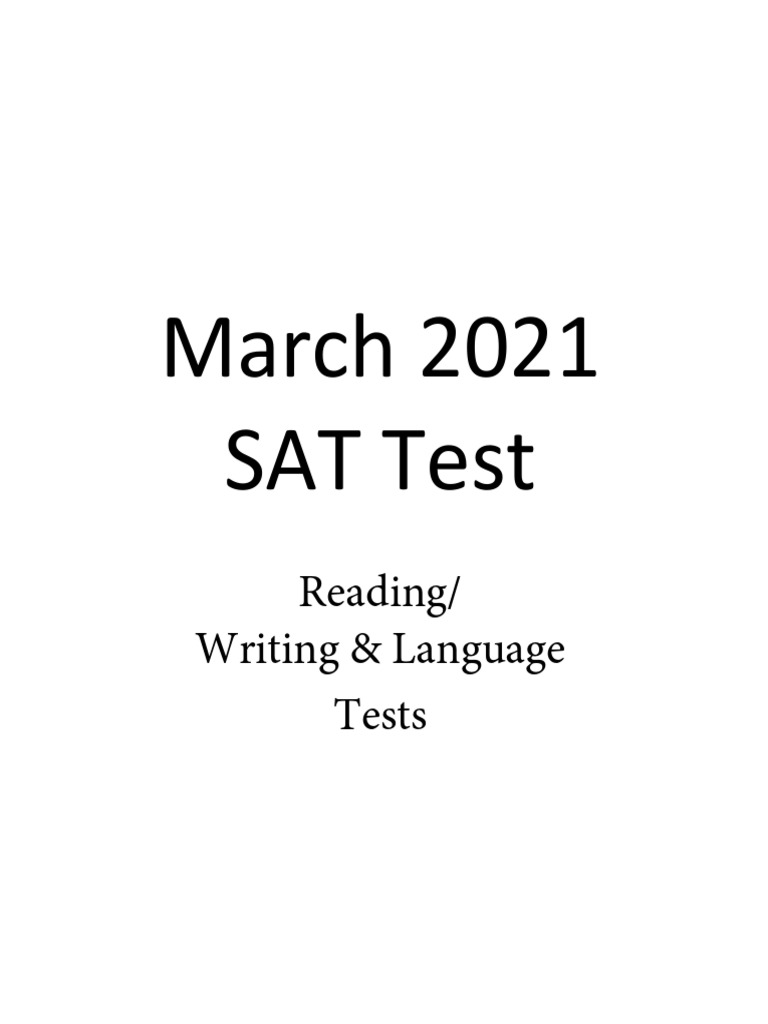 SAT Prep: Reading & Writing Guide | PDF