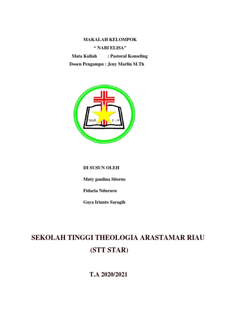 Sekolah Tinggi Theologia Arastamar Riau (STT Star) | PDF